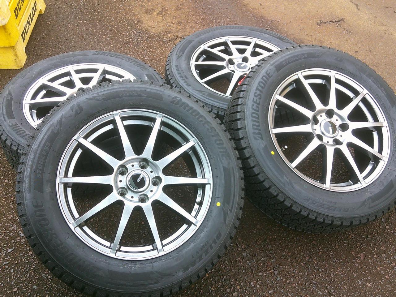 Ti WHEELS CF-01 + BRIDGESTONE BLIZZAK DM-V3 | 中古品 | アップガレージ 新津店 | カー用品 ...