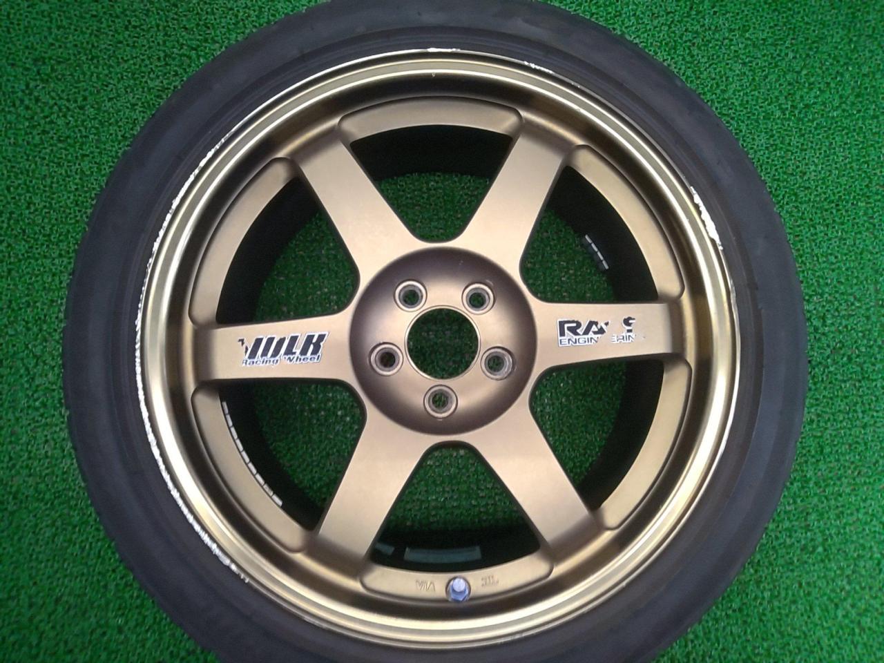 RAYS VOLK RACING TE37C + BRIDGESTONE Playz PX-Ⅱ | カー用品 タイヤホイールセット 17インチ ...
