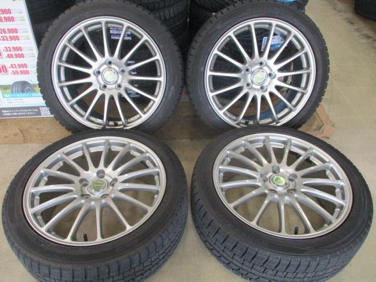 BRIDGESTONE ECO FORME SE-12 + DUNLOP WINTERMAXX WM02 | カー用品 スタッドレスタイヤホイールセット 18インチスタッドレスタイヤホイール ...