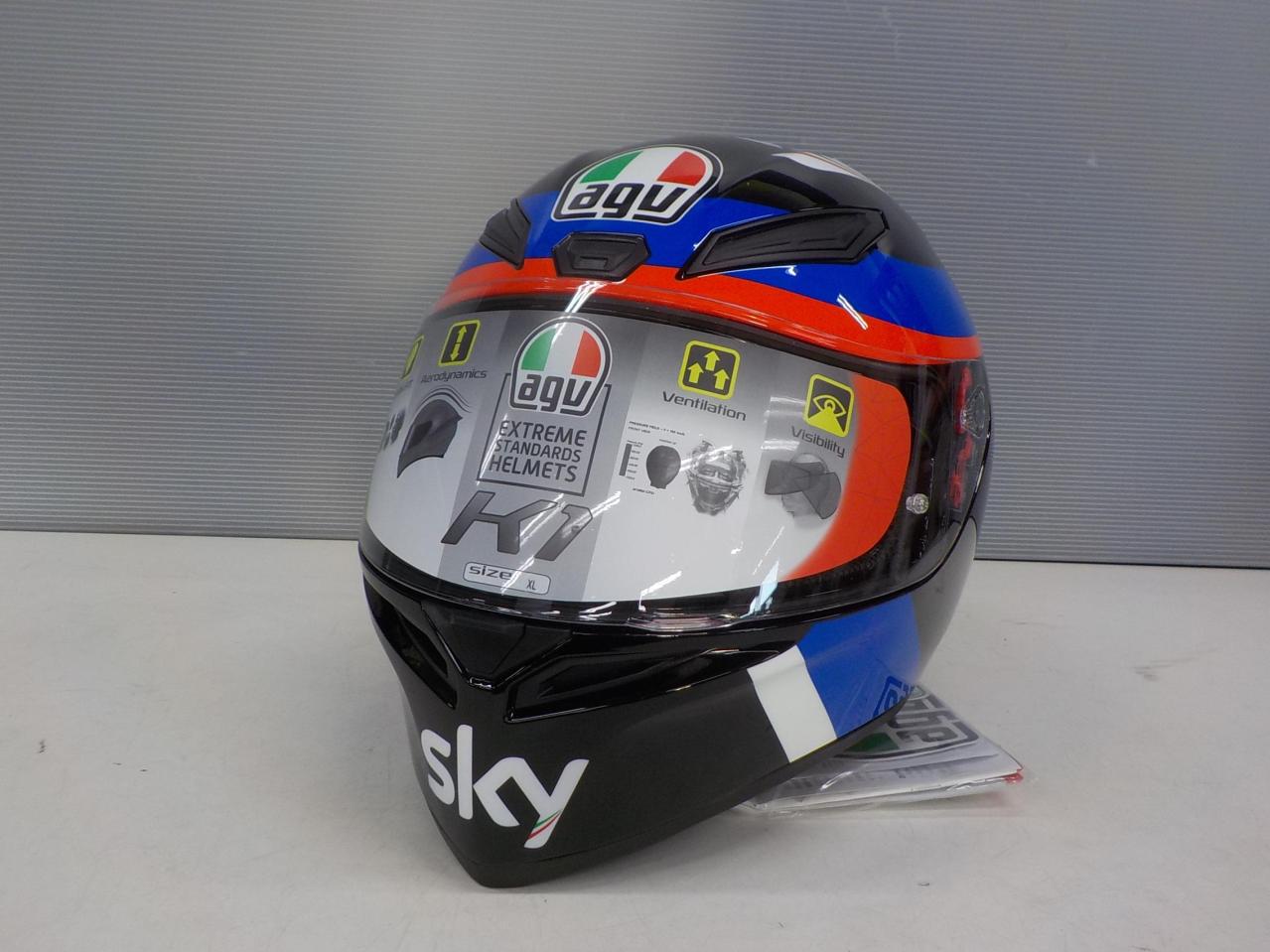Agv(エージーブイ) フルフェイスヘルメット K1 008-VR46 SKY RACING TEAM サイズ:XL(61-62) | バイク ...