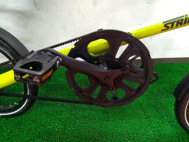 1大特価 STRIDA 16インチシングルギア 機械式ディスクブレーキ折りたたみ自転車 イエロー | 折りたたみ自転車を通販で購入する | 中古自転車・自転車パーツを購入するならアップガレージ