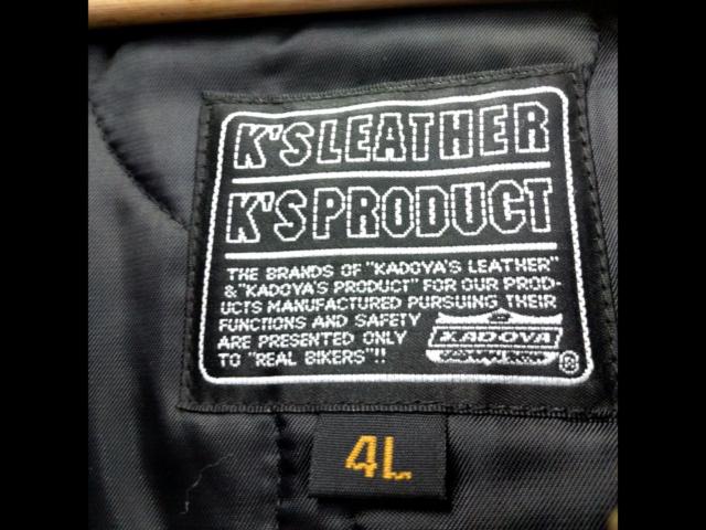 サイズ:4L KADOYA K’s LEATHER レザー シングルライダース | 中古品 | アップガレージ ライダース小牧インター店 | バイク用品 ウエア ジャケット(二輪)を通販で購入 ...
