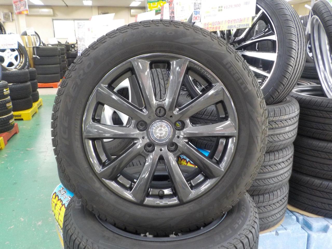 CRIMSON(クリムソン)Team SPARCO(チームスパルコ) ホイール+PIRELLI ICE ZERO ASIMMETRICO | カー用品 スタッドレスタイヤホイールセット 16 ...