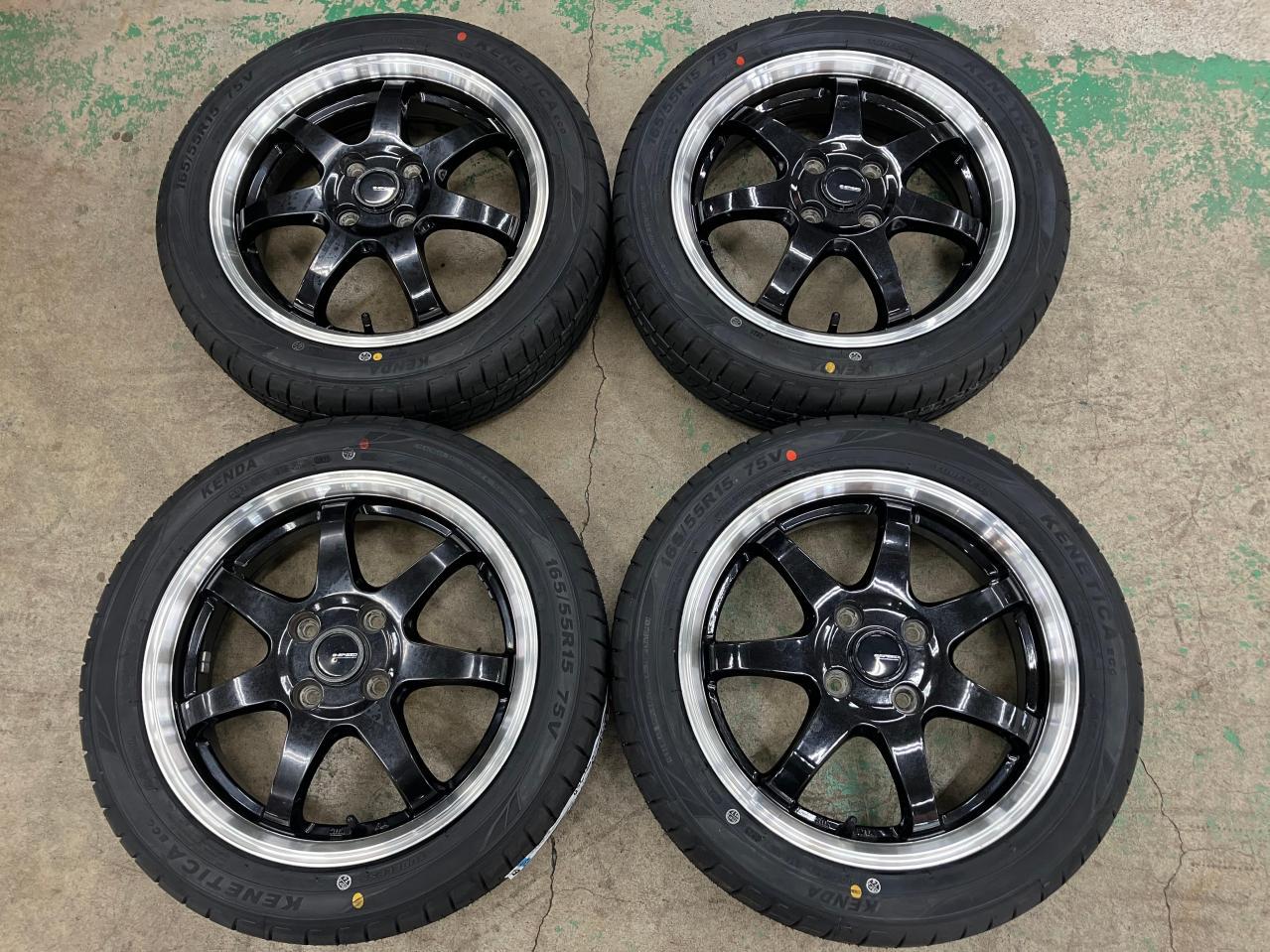 HOT STUFF(ホットスタッフ) G.speed P-03 + KENDA(ケンダ) KR203 | カー用品 タイヤホイールセット 15インチタイヤホイールセットを通販で購入する ...