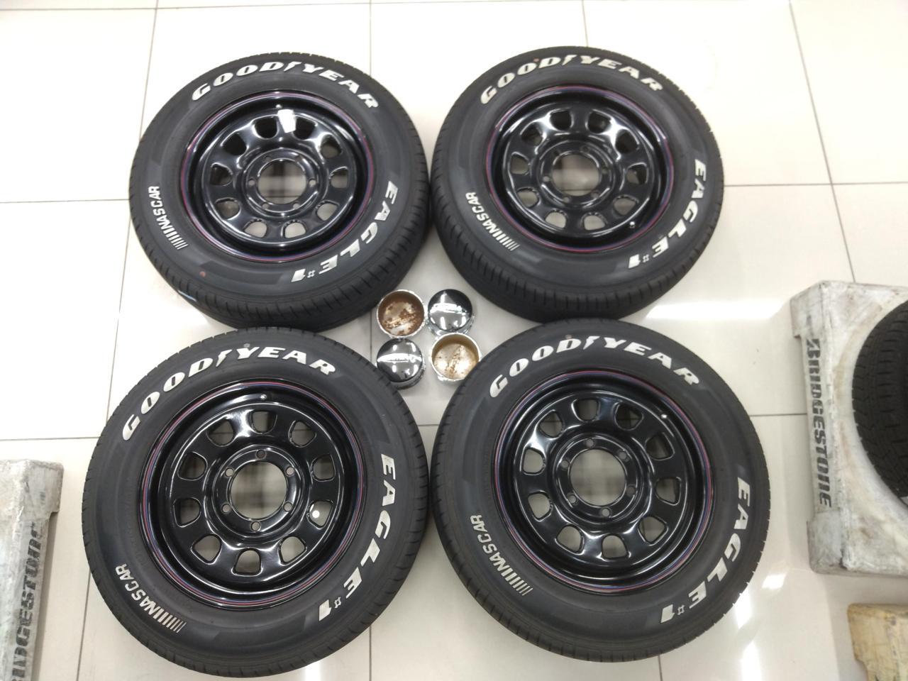MLJ DAYTONA SS+GOODYEAR EAGLE #1 NASCAR★キャラバンに♪★ | カー用品 タイヤホイールセット 16インチタイヤホイールセットを通販で購入する | 中古 ...