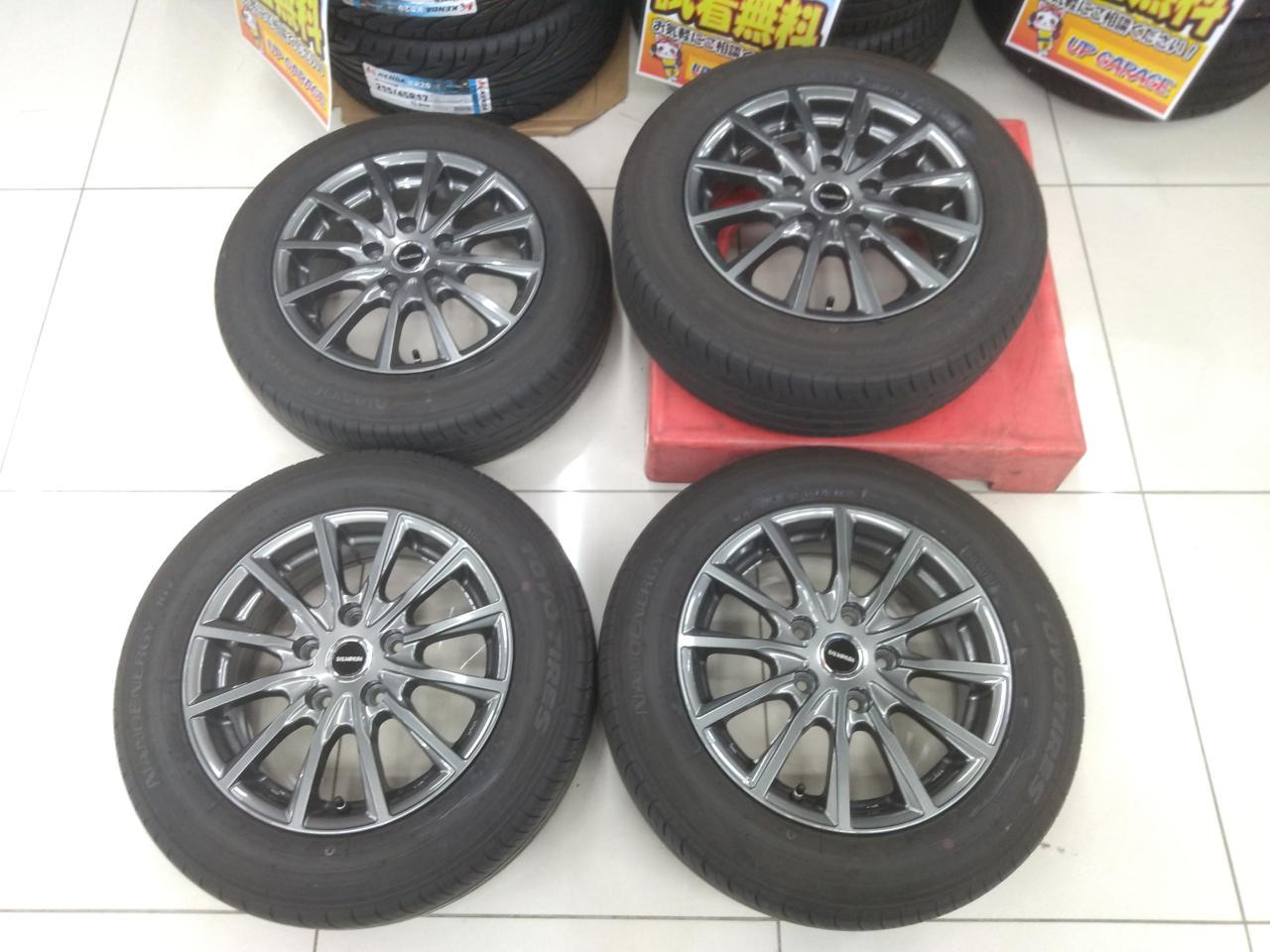 BRIDGESTONE BALMINUM AR12 + TOYO NANOENEGY J67 ★5穴フリードに♪★ | カー用品 タイヤホイールセット 15インチタイヤホイールセットを通販で ...