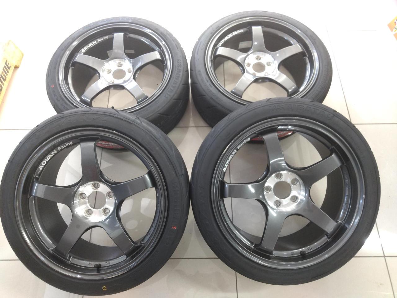 ★新品シバタイヤ付き♪★YOKOHAMA ADVAN Racing TC3 + SHIBATIRE R23 300 ★86/BRZなど ...