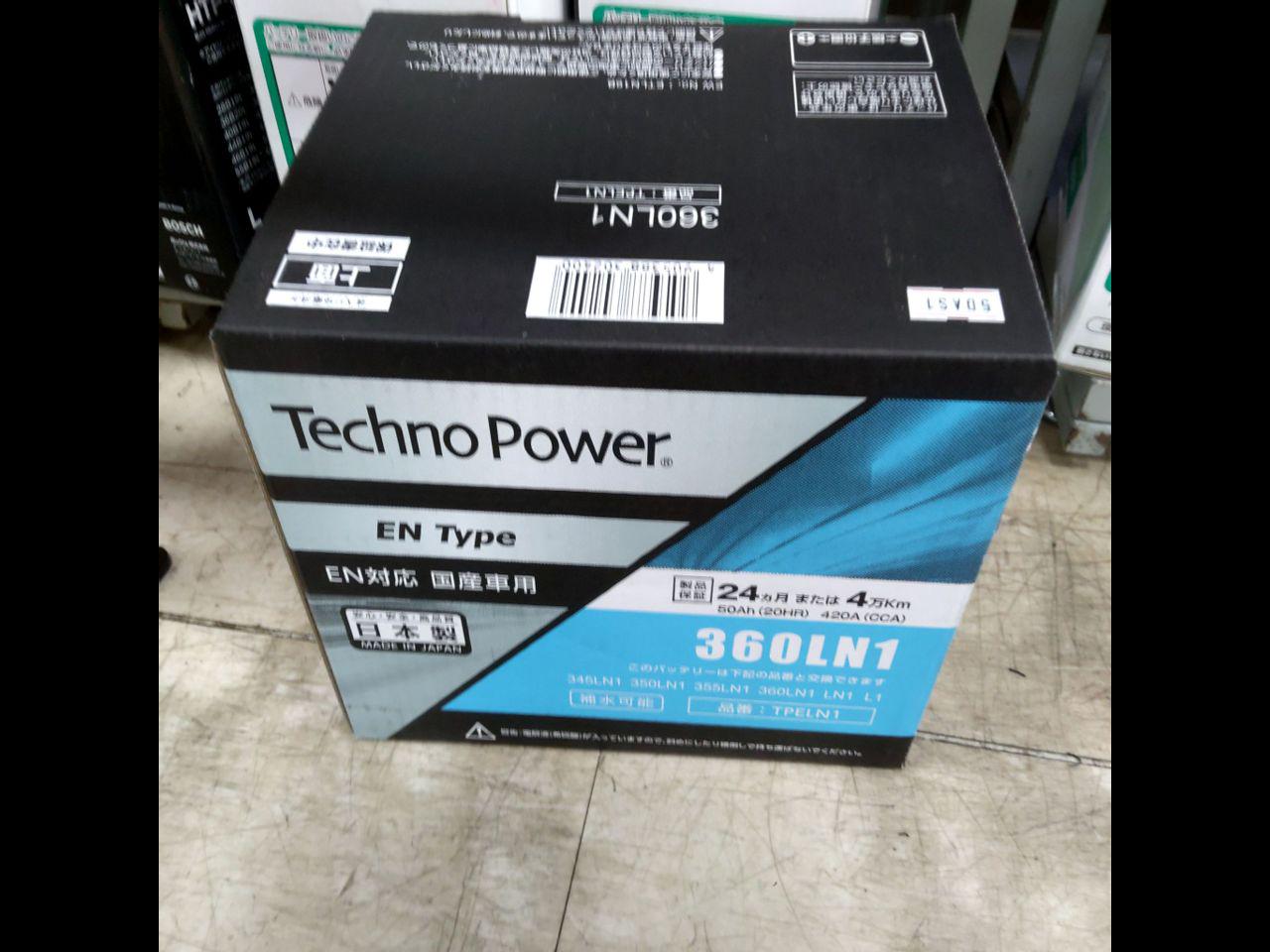 エンパイア自動車 Techno Power【360LN1】 | カー用品 メンテナンス バッテリーを通販で購入する | 中古カー＆バイク用品の販売ならアップガレージ