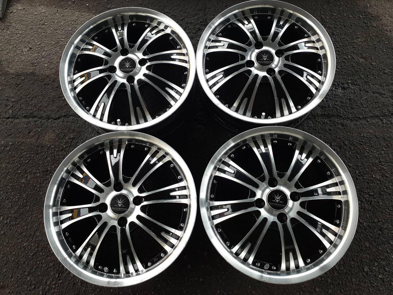 OFFBEAT(オフビート) Bounty Black Diamond BD08 8本スポーク | カー用品 アルミホイール 16インチ ...