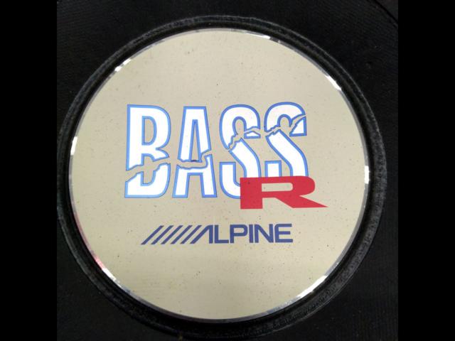 【ALPINE】BASS R 2発 BOX付き | カー用品 スピーカー サブウーハースピーカーBOX付を通販で購入する | 中古カー＆バイク ...