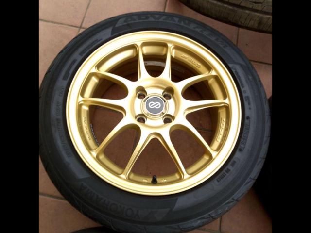 ENKEI(エンケイ) PerformanceLine(パフォーマンスライン) PF01 (4HOLE) + YOKOHAMA(ヨコハマ) ADVAN FLEVA | カー用品 タイヤホイール ...