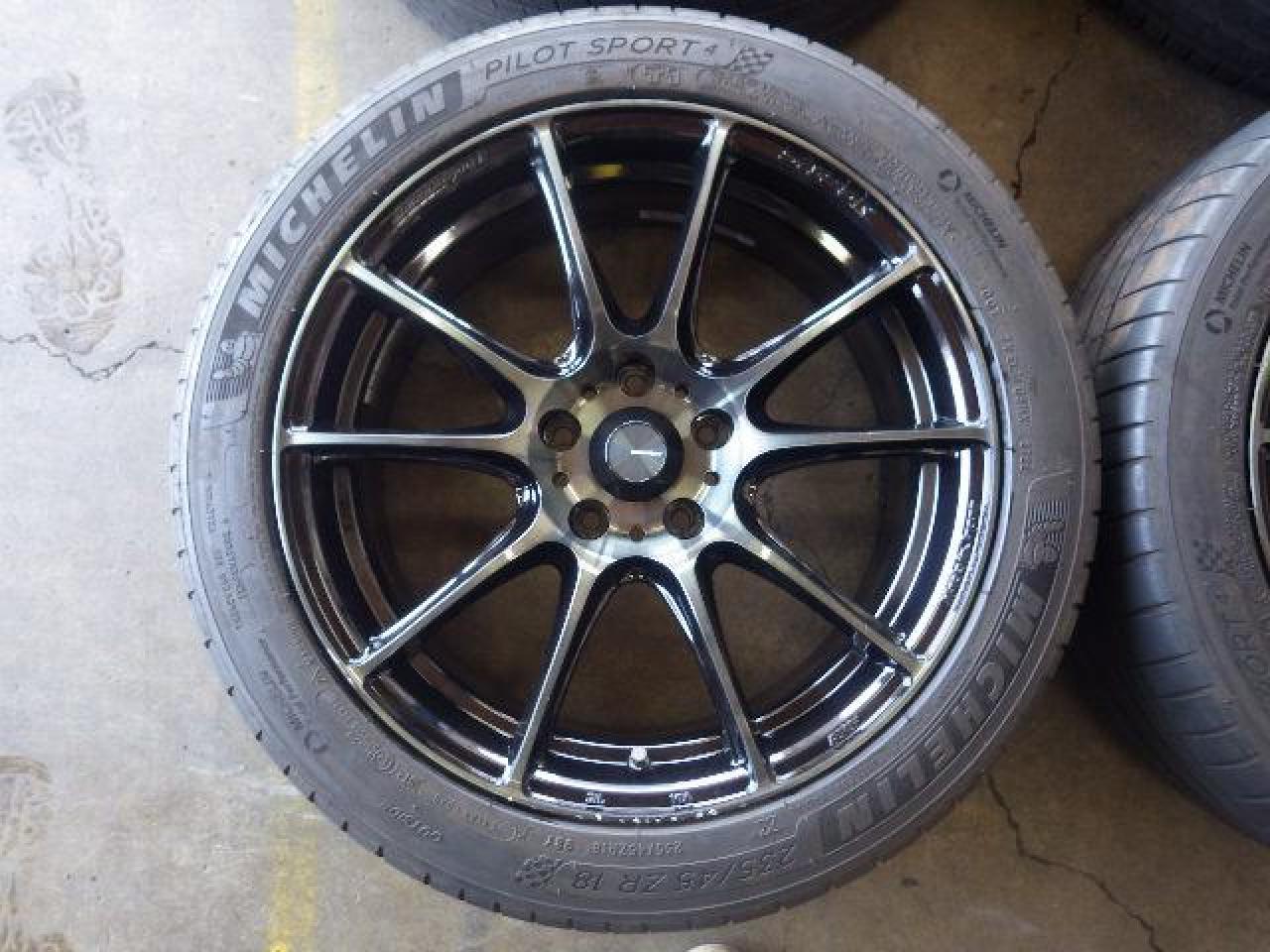 weds(ウェッズ) WedsSport(スポーツ) SA-25R + MICHELIN(ミシュラン) PILOT SPORT4 | カー用品 タイヤホイールセット 18インチタイヤホイール ...