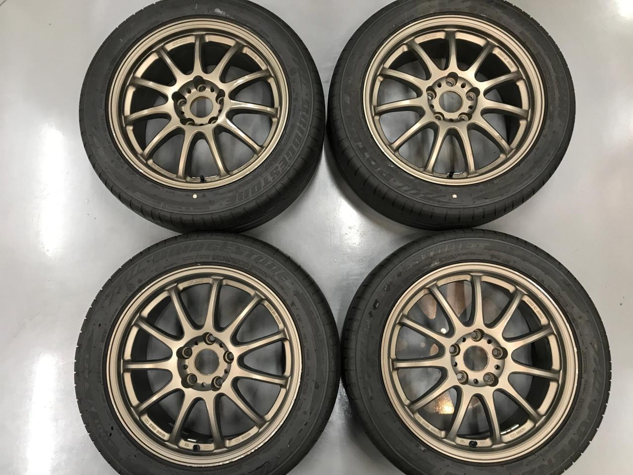 WORK EMOTION 11R + BRIDGESTONE POTENZA S001 RFT | カー用品 タイヤホイールセット 17インチ ...