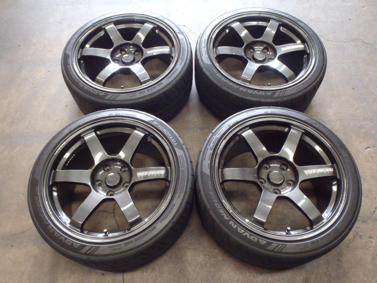 RAYS VOLK RACING TE37 SAGA S-plus+YOKOHAMA ADVAN NEOVA AD09 255/35R18 ...