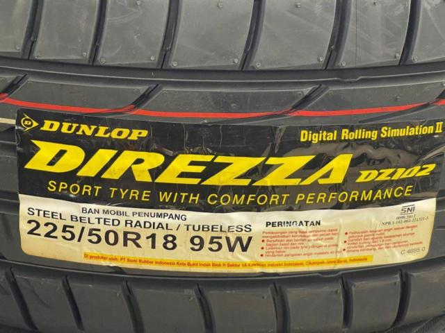 DUNLOP(ダンロップ) DIREZZA DZ102 225/50R18 95W 2024年製 4本 | カー用品 タイヤ 18インチタイヤを通販で購入する | 中古カー＆バイク用品の販売 ...