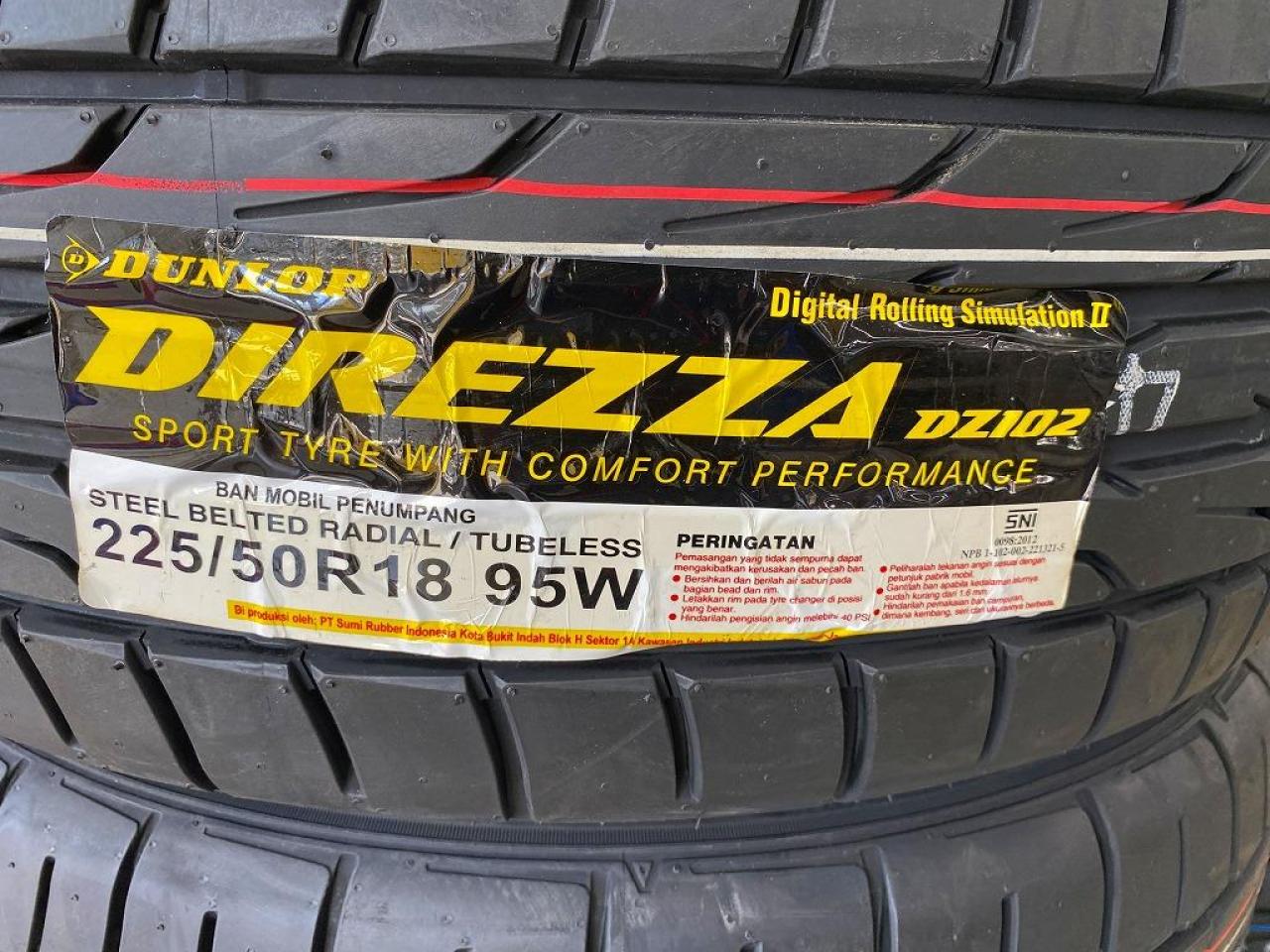 DUNLOP(ダンロップ) DIREZZA DZ102 225/50R18 2025年製 4本 | 新品 | アップガレージ 石川小松店 | カー用品 タイヤ 18インチタイヤを通販で購入する ...