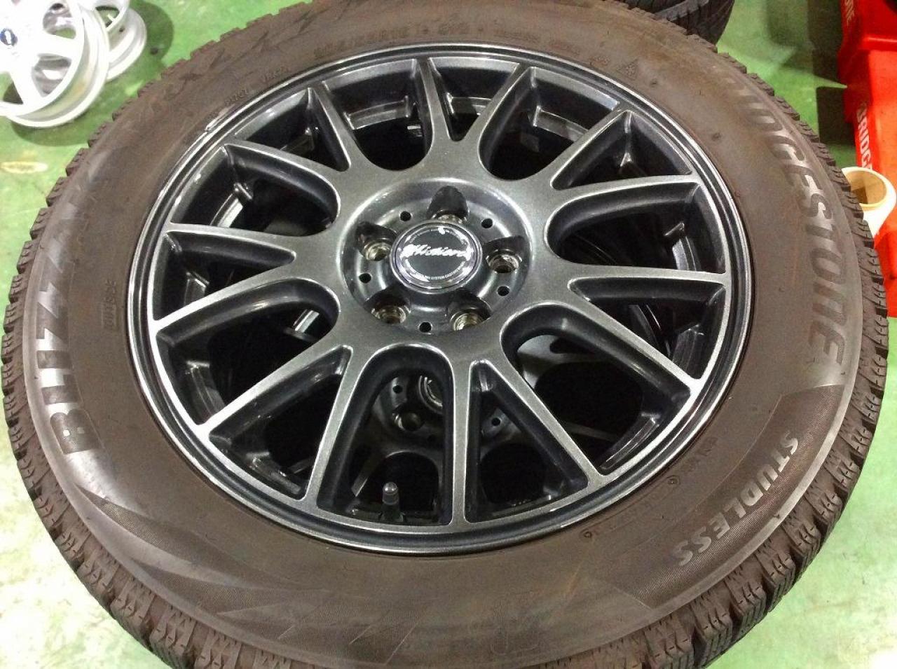 DUNLOP Mistire + BRIDGESTONE(ブリヂストン) BLIZZAK VRX2 205/55R16 【100-5H】★ミゾ ...