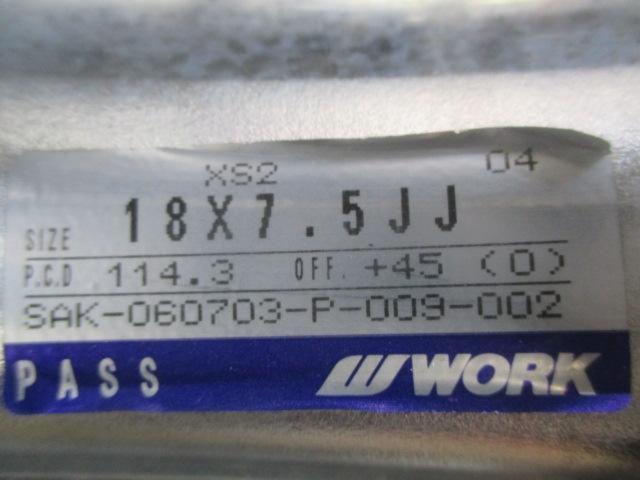 【2本セット!!】WORK XSA 02C | 中古品 | アップガレージ 埼玉東松山店 | カー用品 アルミホイール 18インチホイールを通販で購入する | 中古カー＆バイク用品の販売なら ...