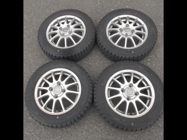 DUNLOP WINTERMAXX WM02 + BRIDGESTONE ECO FORME SE-12 | カー用品 スタッドレスタイヤホイールセット 13インチスタッドレスタイヤホイール ...