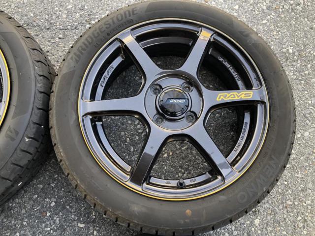 RAYS(レイズ) GRAM LIGHTS(グラムライツ) 57C6 + BRIDGESTONE(ブリヂストン) NEWNO | カー用品 タイヤホイールセット 15インチタイヤホイールセット ...