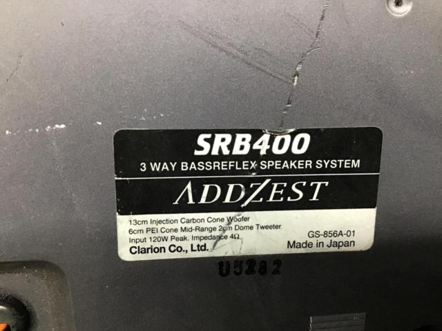ADDZEST SRB400 | カー用品 スピーカー サブウーハースピーカーを通販で購入する | 中古カー＆バイク用品の販売ならアップガレージ