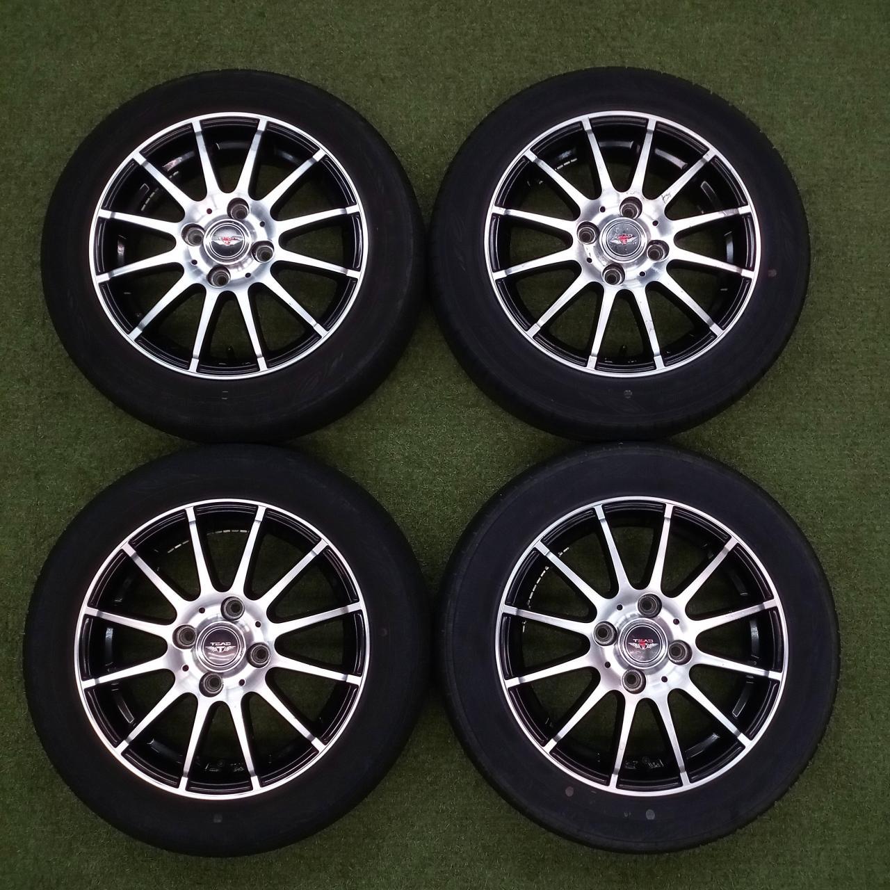 【weds(ウェッズ)】TEAD SPORT 12本スポークアルミ + 【DUNLOP】 ENASAVE EC300+ 2021年製造 | カー用品 タイヤホイールセット 14インチタイヤ ...