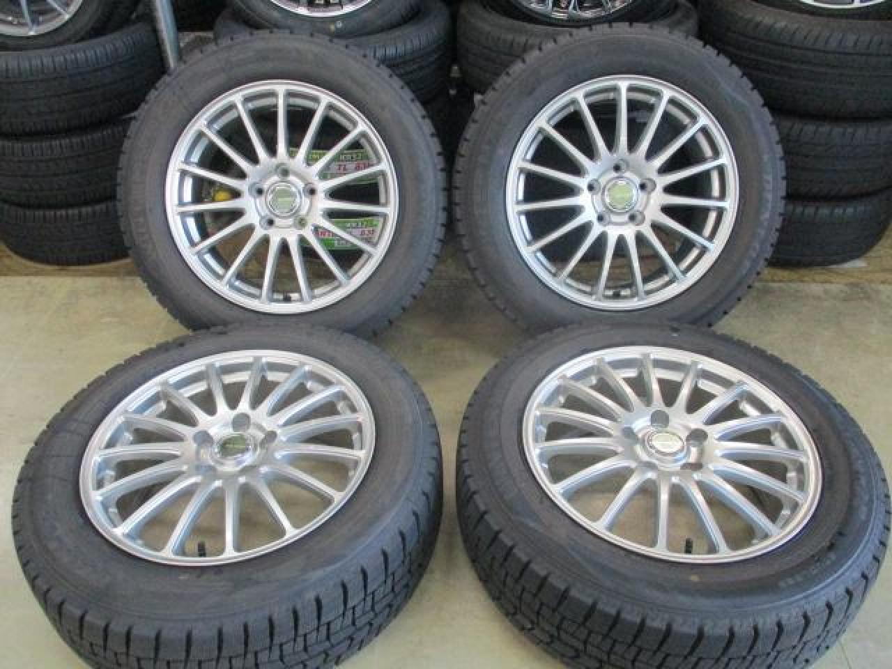 BRIDGESTONE ECO FORME SE-12 + DUNLOP WINTERMAXX WM02 | カー用品 スタッドレスタイヤホイールセット 17インチスタッドレスタイヤホイール ...