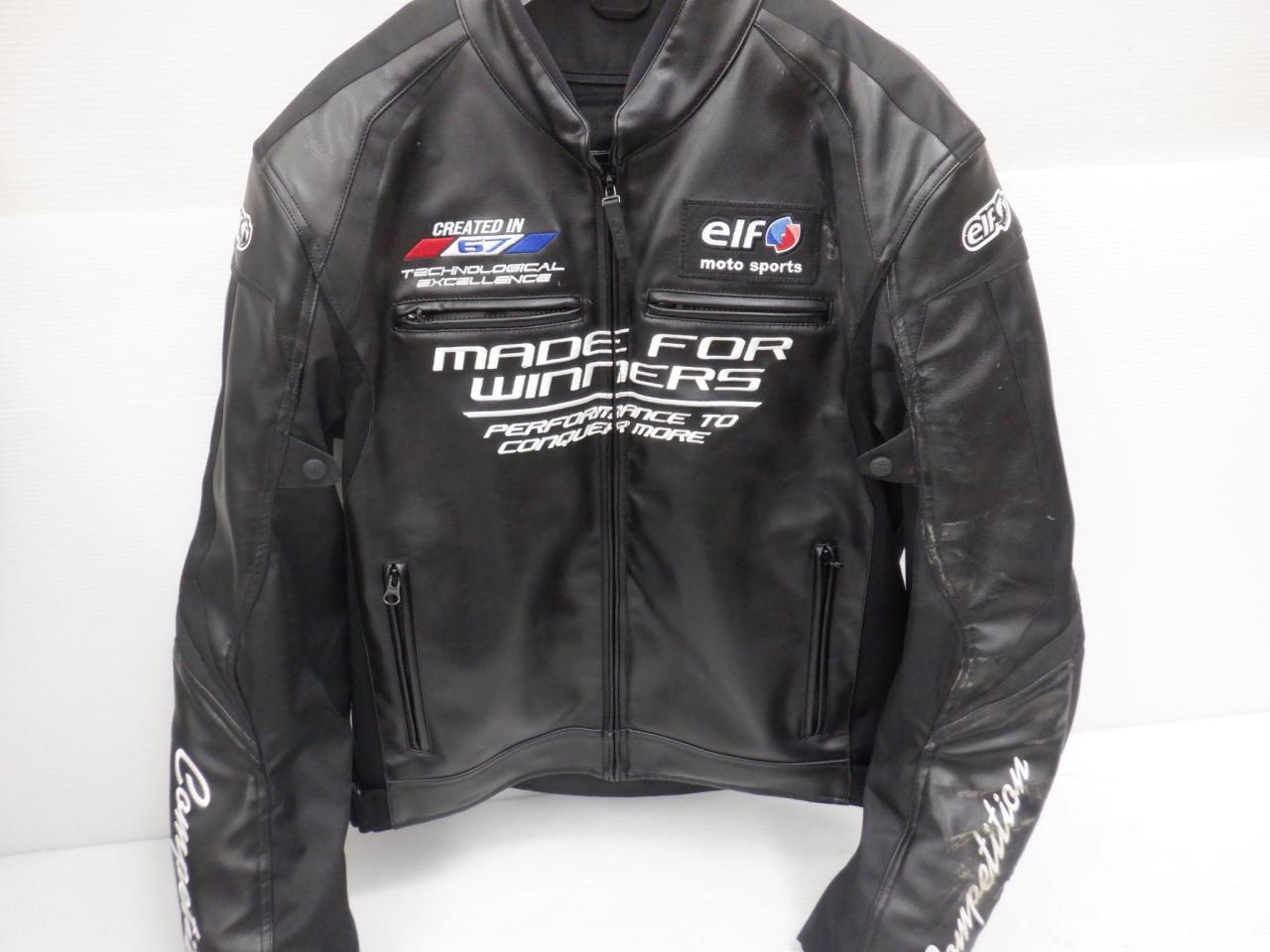 破れ有 elf エヴォルツォーネPUレザージャケット EJ-W108 LLサイズ | バイク用品 ウエア ジャケット(二輪)を通販で購入する | 中古カー＆バイク用品の販売ならアップガレージ