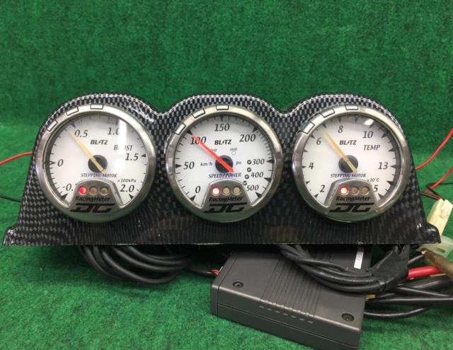わけあり BLITZ RacingMeter DCⅡ ブースト計/スピード計/温度計 + ライブユニット | カー用品 メーター系 メーターを ...