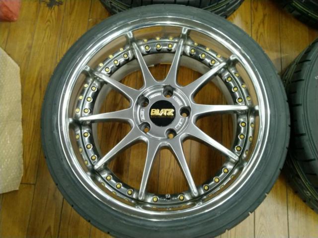 SPURT BLITZ TECHNO SPEED WHEEL Z1 + DUNLOP DIREZZA DZ102 ★新品タイヤ付き!｣★ ...