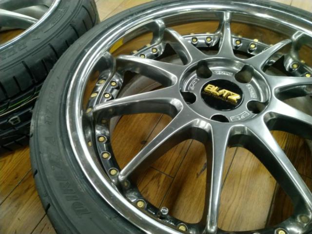 SPURT BLITZ TECHNO SPEED WHEEL Z1 + DUNLOP DIREZZA DZ102 ★新品タイヤ付き!｣★ ...