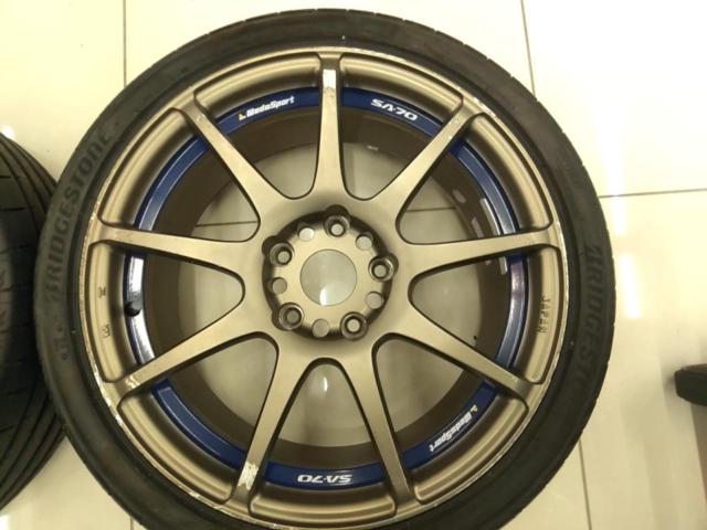 weds WedsSport SPORT SA-70 + BRIDGESTONE POTENZA S007A★2本セット!!ZC33/ZC32スイフトスポーツ★ | カー用品 タイヤホイール ...