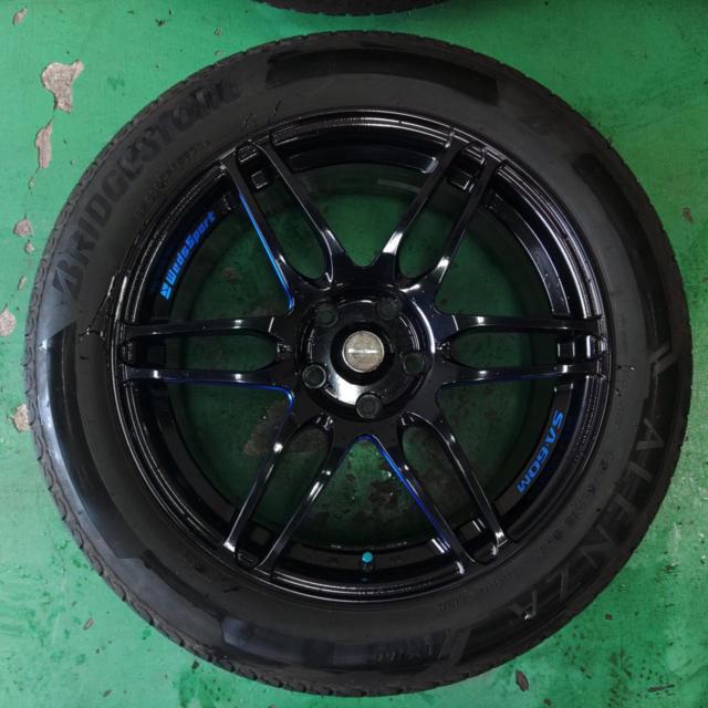 weds WedsSport(スポーツ) SPORT SA-60M+BRIDGESTONE ALENZA LX100 | カー用品 タイヤホイールセット 18インチタイヤホイールセットを通販で ...