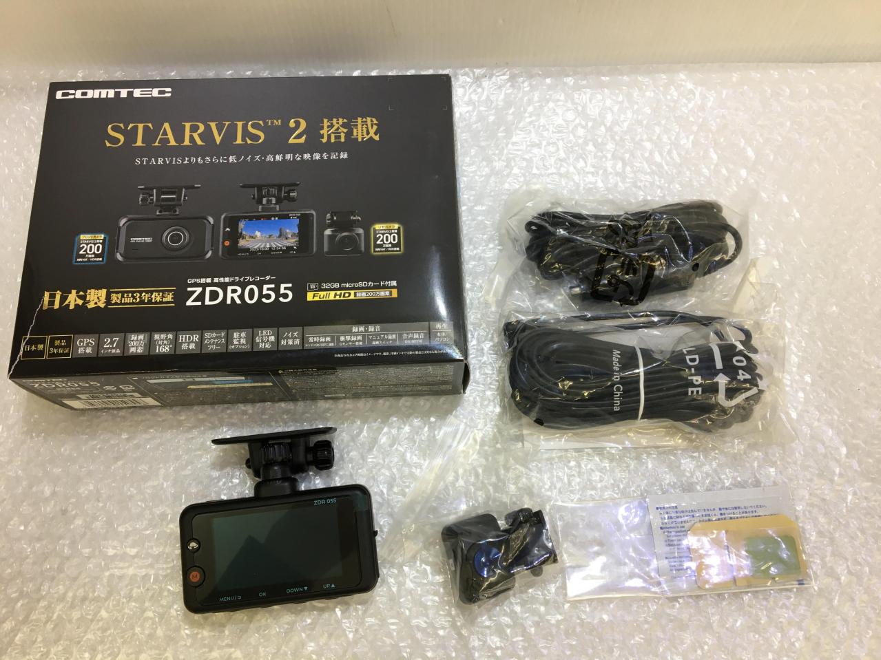 COMTEC ZDR055 前後2カメラドライブレコーダー | 新古品 | アップガレージ 茨城筑西店 | カー用品 カーAVアクセサリー バックカメラを通販で購入する | 中古カー＆バイク用 ...