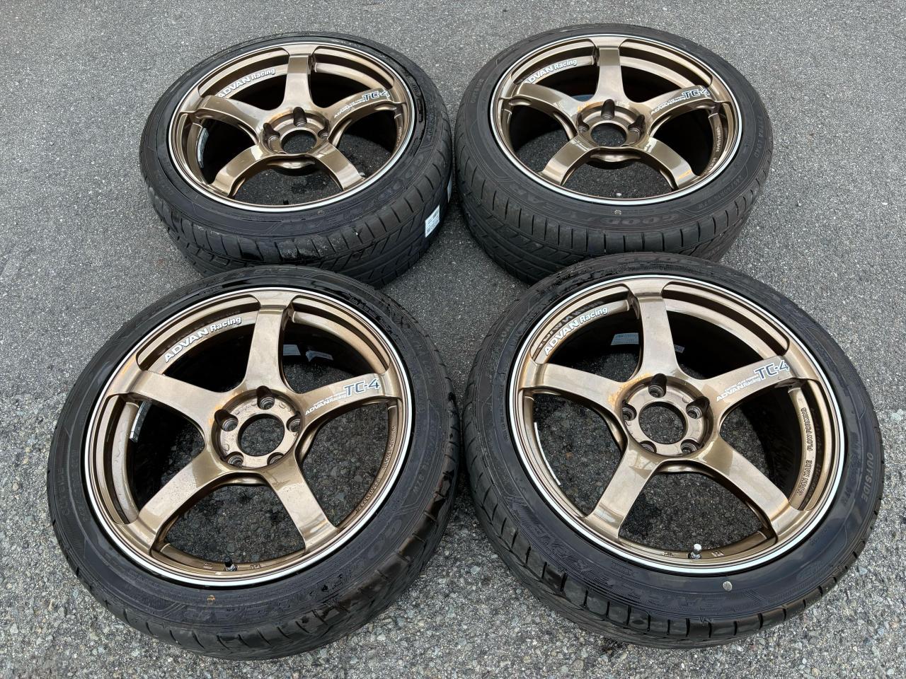 YOKOHAMA ADVAN Racing TC-4+GOODYEAR EAGLE LS EXE | カー用品 タイヤホイールセット 18 ...