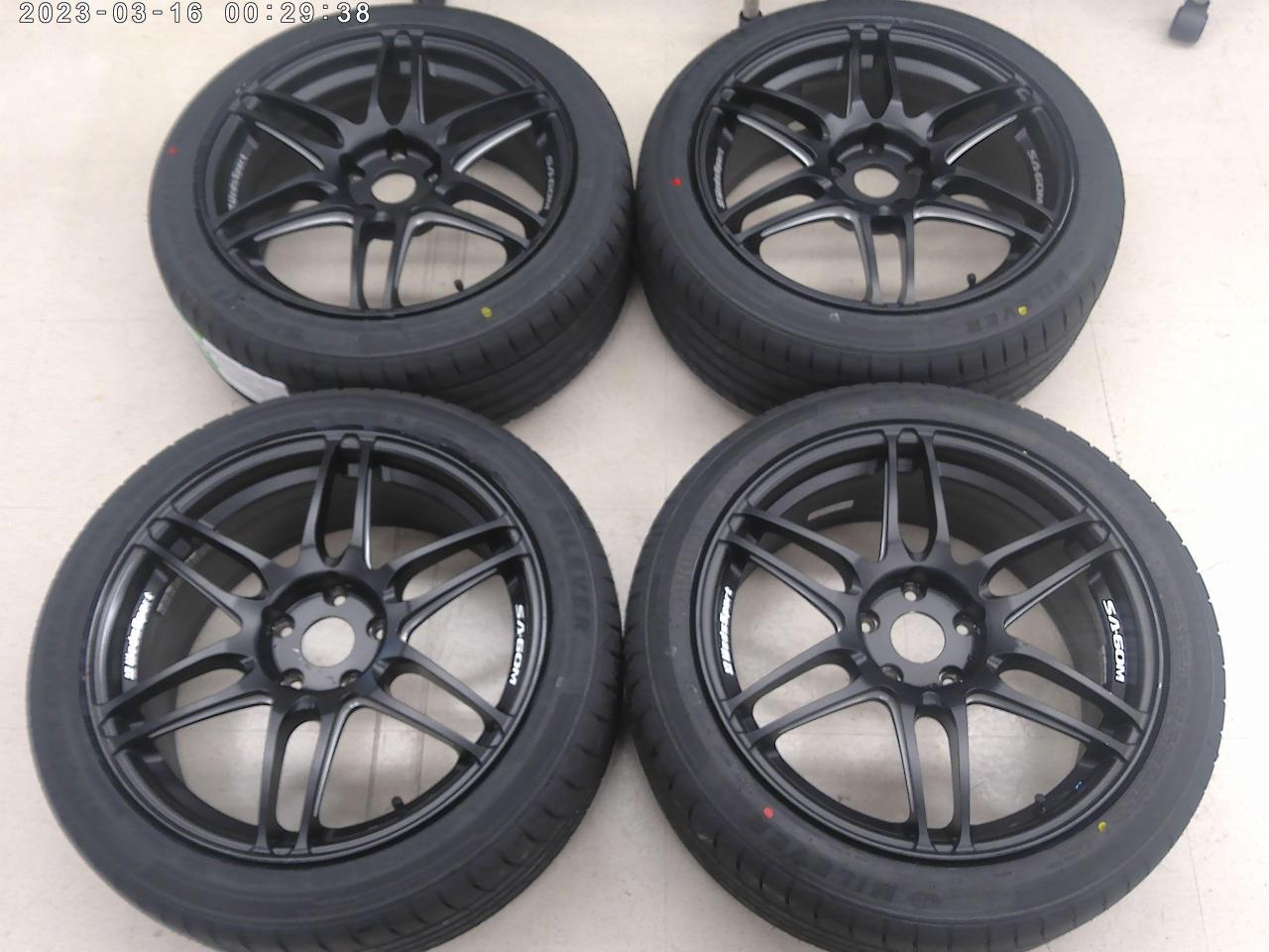 weds WedsSport SPORT SA-60M + MILEVER SPORT MACRO MA349 225/45-18 18インチタイヤホイール4本 Y06032 | 中古品 ...