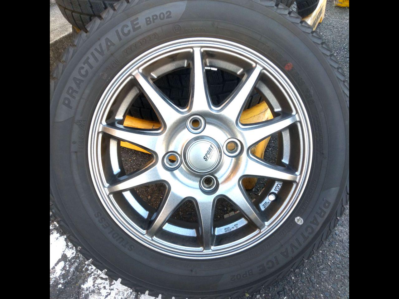 Yellow Hat SPORT ABELIA+ YellowHat PRACTIVA ICE BP02 | カー用品 スタッドレスタイヤホイールセット 13インチスタッドレスタイヤホイール ...