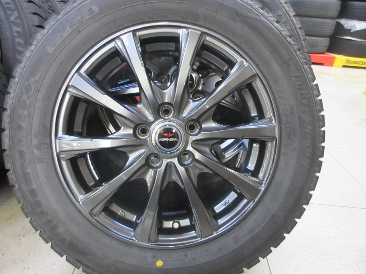 DUNLOP AIRNOVA SB10+DUNLOP WINTERMAXX WM02 | カー用品 スタッドレスタイヤホイールセット 15インチスタッドレスタイヤホイールセットを通販で購入する ...