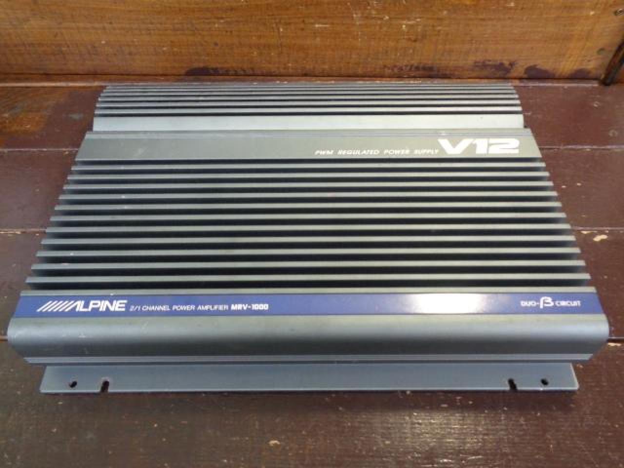 ALPINE MRV-1000 2chパワーアンプ | カー用品 アンプを通販で購入する | 中古カー＆バイク用品の販売ならアップガレージ