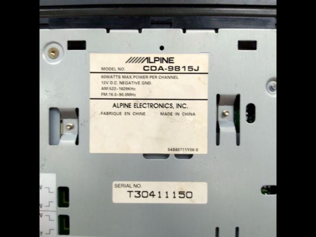 ALPINE CDA-9815J | わけあり | アップガレージ 一宮インター店 | カー用品 ヘッドユニット CDチューナーを通販で購入 ...