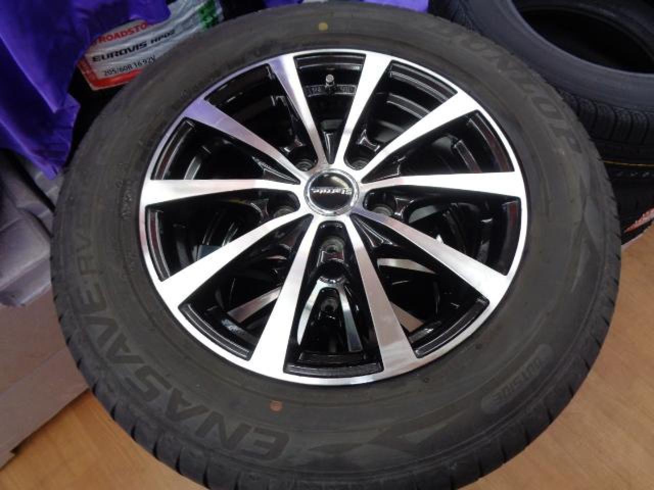 HOT STUFF(ホットスタッフ) Laffite(ラフィット) LE-03 + DUNLOP(ダンロップ) ENEASAVE RV505 | カー用品 タイヤホイールセット 15インチ ...