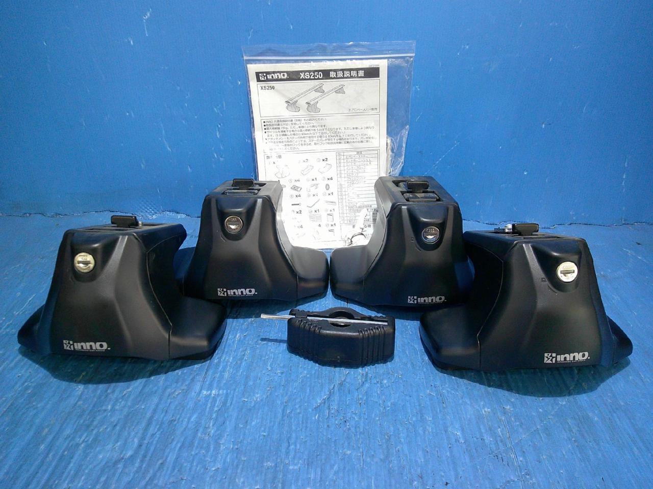 INNO XS250BK エアロベースステー スムースルーフ用 スルータイプ | 中古品 | アップガレージ 川越インター店 | カー用品 キャリアを通販で購入する | 中古カー＆バイク用品の ...