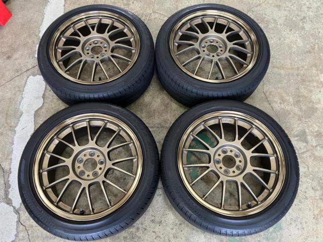 RAYS VOLK RACING SE37K + BRIDGESTONE TURANZA T002 | カー用品 タイヤホイールセット 17 ...