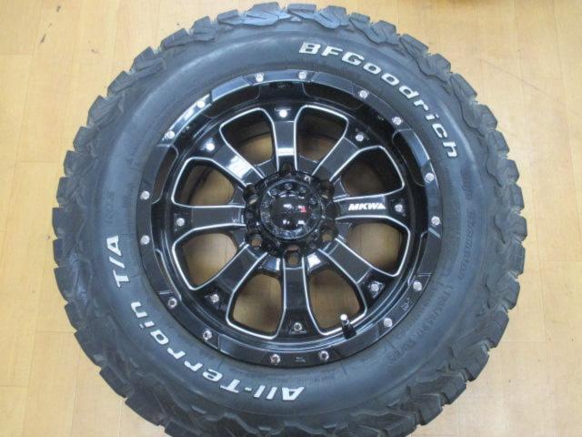 TRISTAR INTERNATIONAL MKW(エムケーダブリュー) MK-46 M/L+ ミルドブラック + BFGoodrich ALL-Terrain T/A K02(2017年製造 ...
