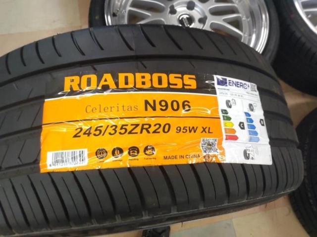 アルファード/ヴェルファイア/フーガ/エルグランド 新品タイヤ付!! COBRA INTERCEPTOR 04 SL/P + ROAD BOSS N906 245/35R20 95W XL ...