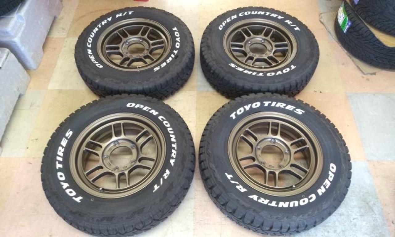 【ジムニー/JB23・JB64に!!】ENKEI(エンケイ) ALLROAD(オールロード) RPT1+TOYO OPEN COUNTRY R/T 185/85R16 105/103 LT ...