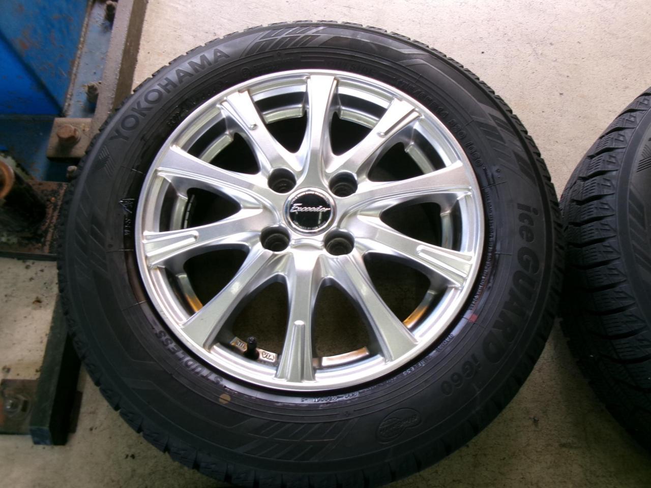 HOT STUFF Exceeder E02 + YOKOHAMA iceGUARD iG60 | 中古品 | アップガレージ 新津店 | カー用品 スタッドレスタイヤホイールセット 14 ...