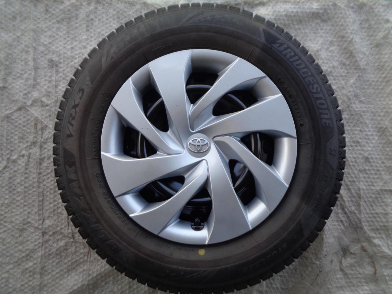 トヨタ純正(TOYOTA) ヤリス純正スチール + BRIDGESTONE(ブリヂストン) BLIZZAK VRX3 | カー用品 スタッドレスタイヤホイールセット 14インチスタッドレス ...