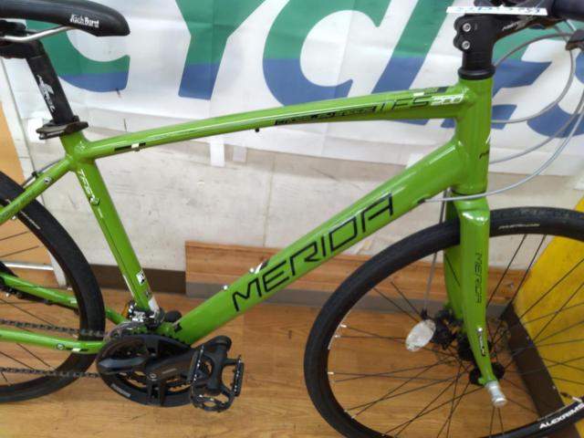 MERIDA CROSSWAY BREEZE TFS 200-MD 700×28C 3×8S アルミフレームクロスバイク グリーン サイズ ...
