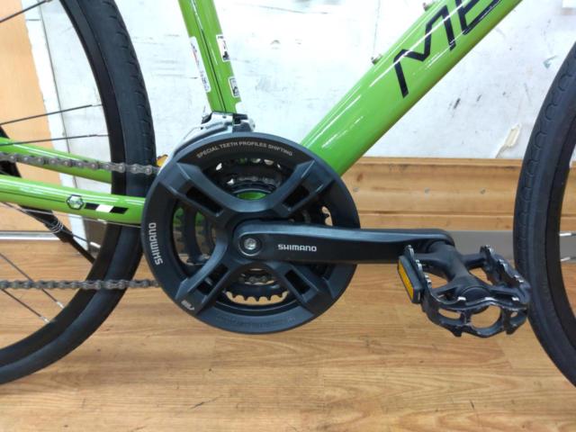 MERIDA CROSSWAY BREEZE TFS 200-MD 700×28C 3×8S アルミフレームクロスバイク グリーン サイズ ...